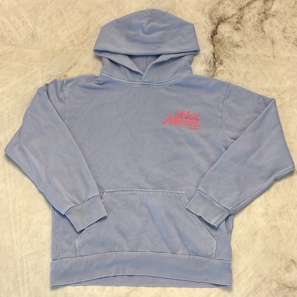 Genuine Merchandise | Tops | Alix Earle Hot Mess Merch Blue Hoodie ...